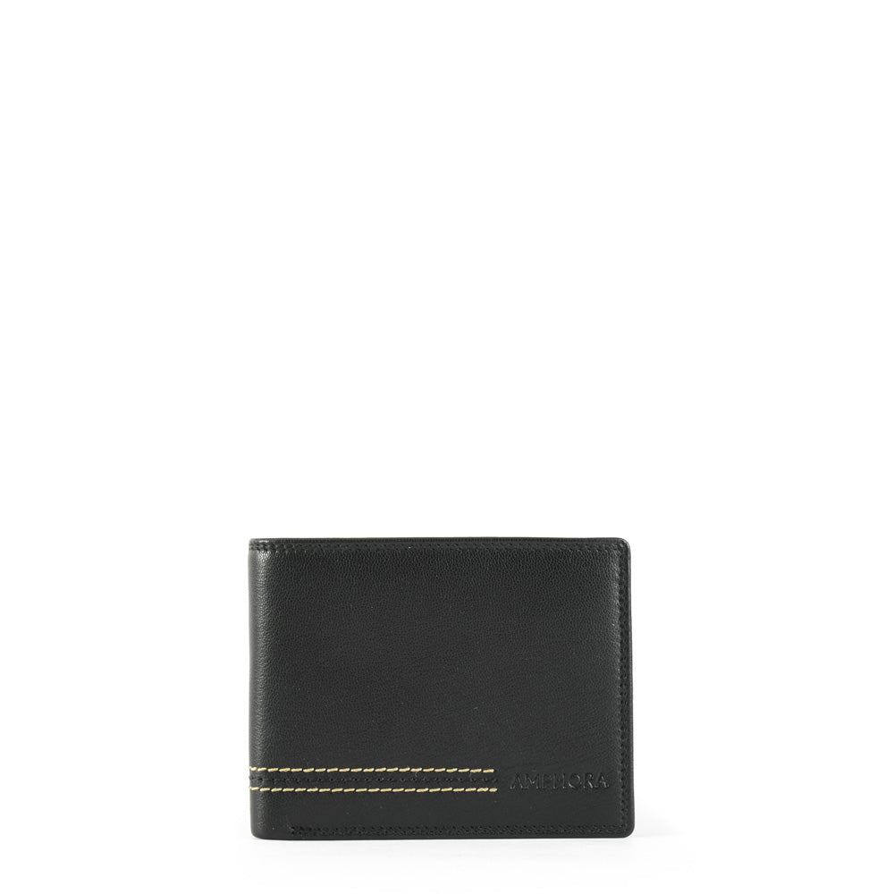 Martin Black Medium Flap Wallet – Amphora EEUU
